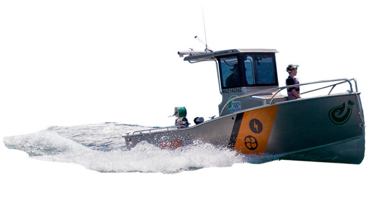 Workboat - 6M Electric Boat Al Capone to Hire - Bay of Plenty